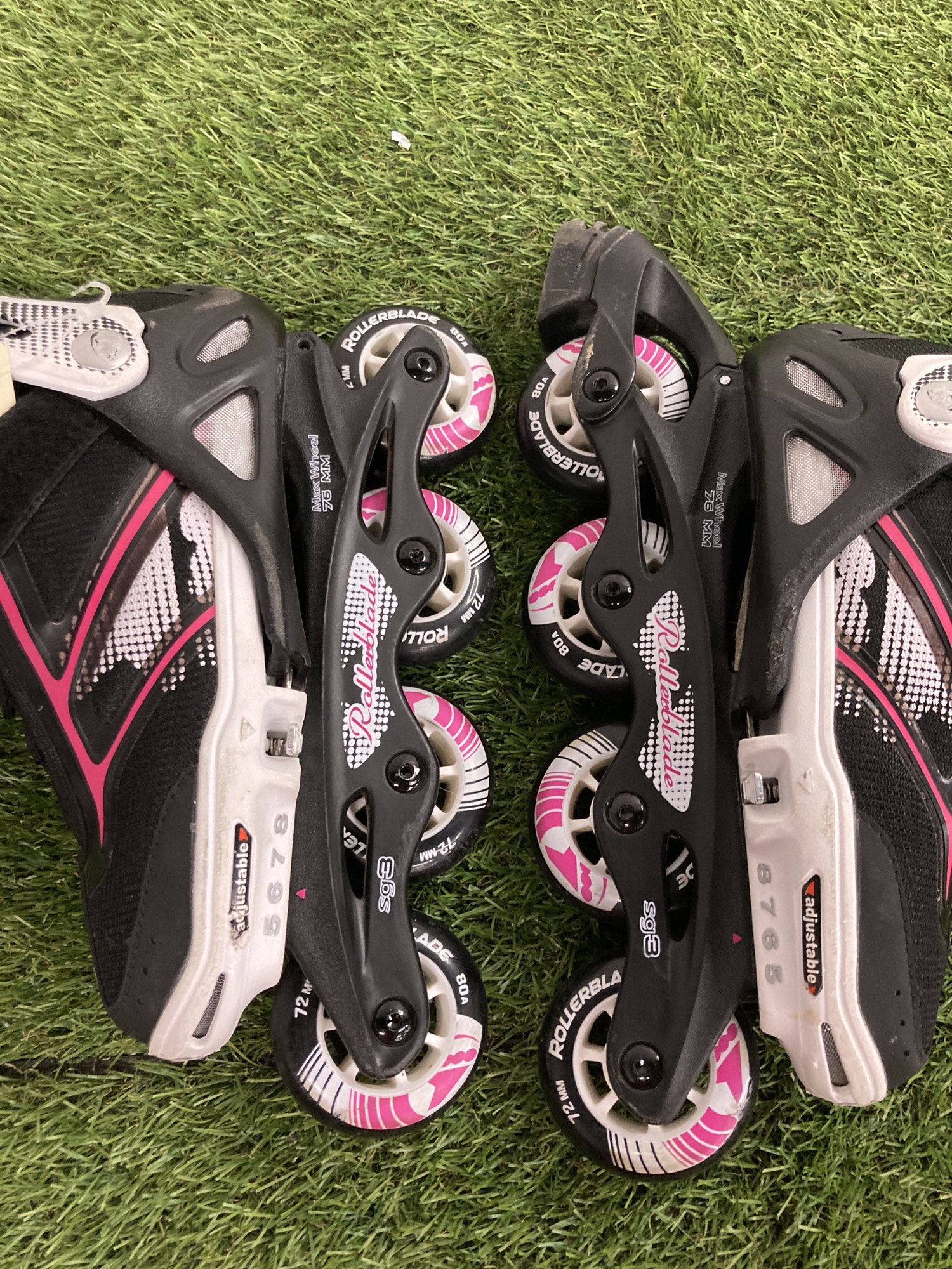 Used Rollerblade Spitfire XT G Inline Skates adjustable Size 5-8 ...