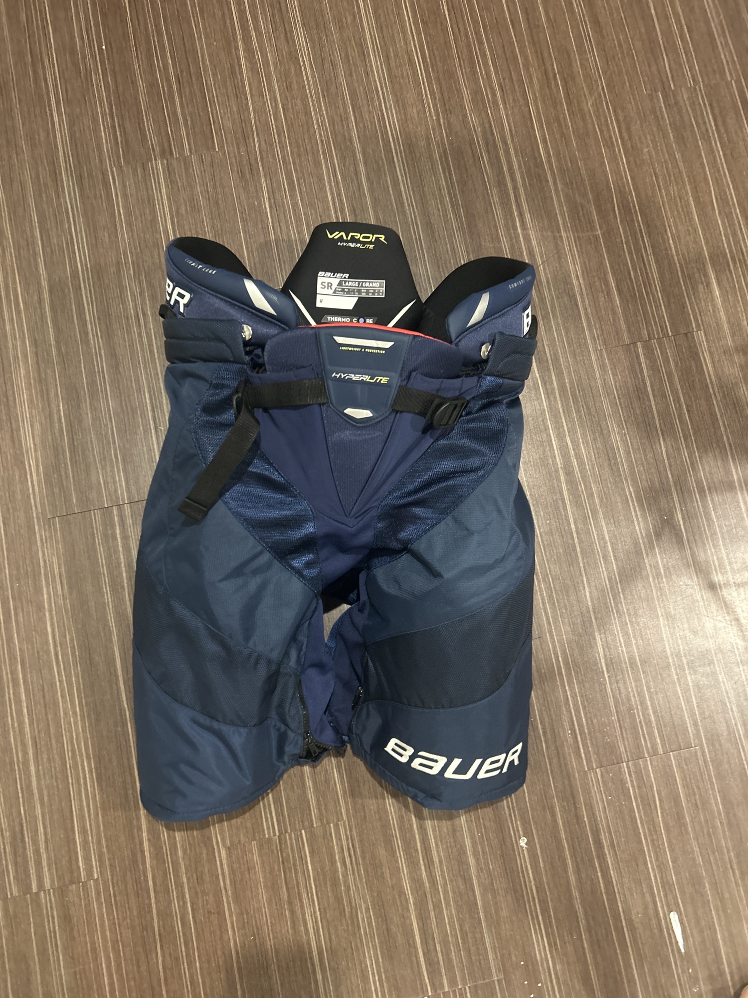 Bauer Vapor Hyperlite Navy Blue Hockey Pants- Senior Large | SidelineSwap