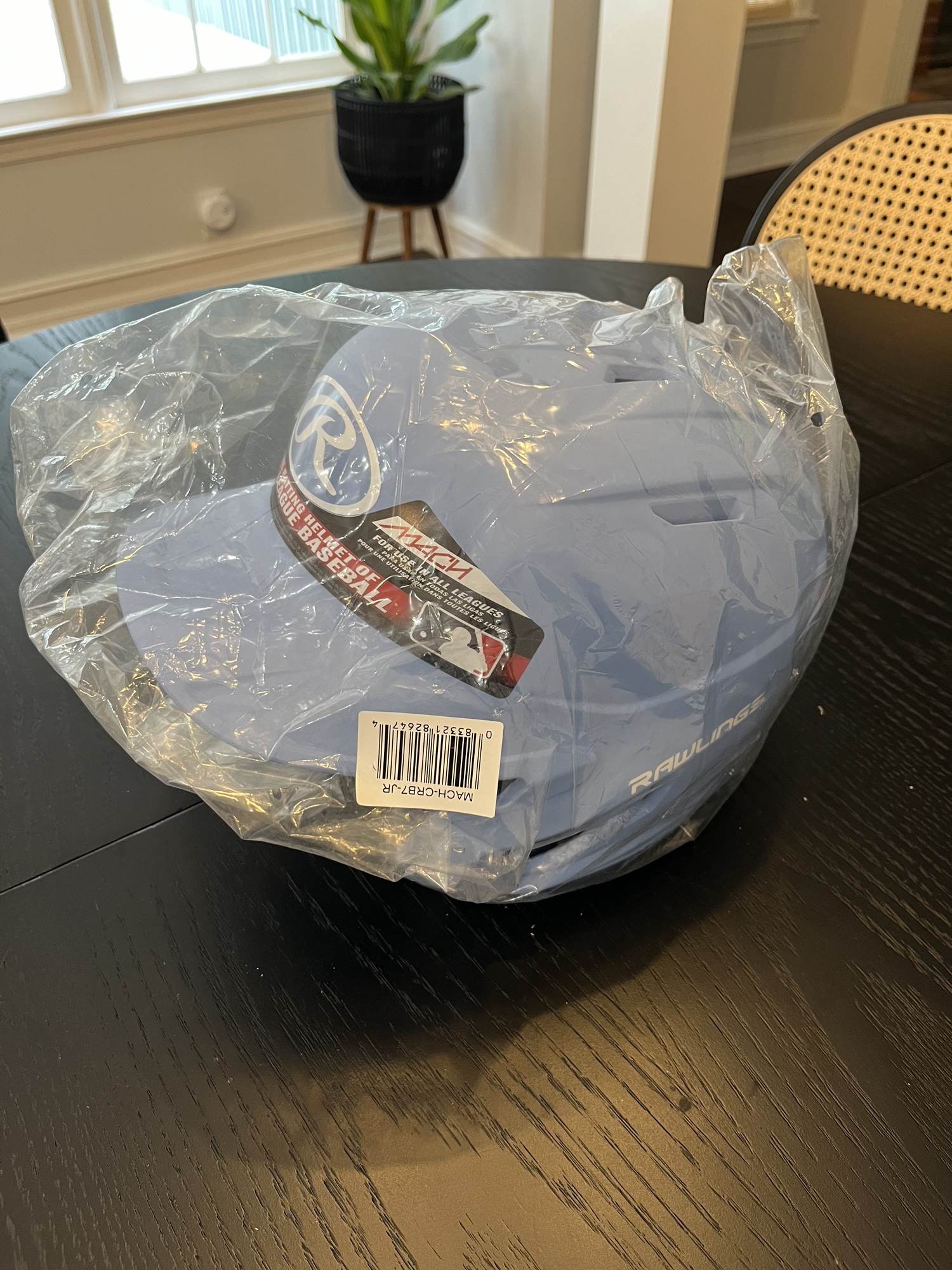 Rawlings MACH Junior helmets (4) - Baby Blue | SidelineSwap