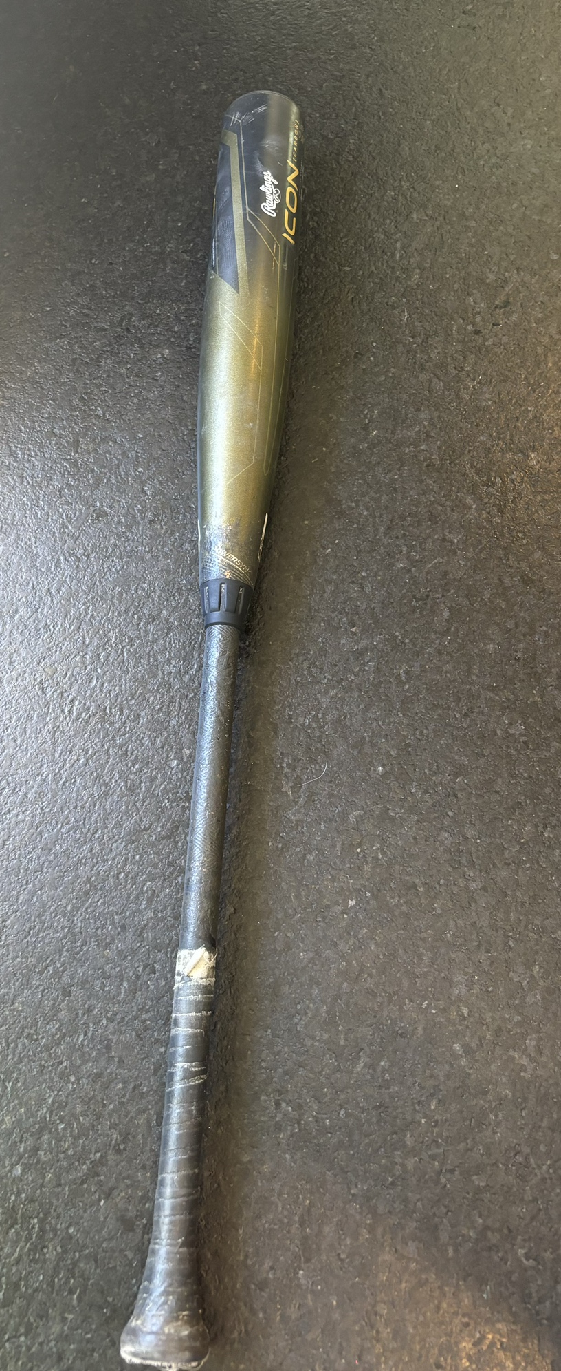 Used 2024 Rawlings BBCOR Certified Composite 30 oz 33" Icon Bat College ...