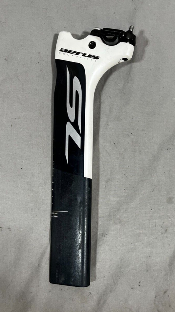 2012 Blue Competition Cycles Triad Aerus SL 330mm Aero Carbon Seatpost ...