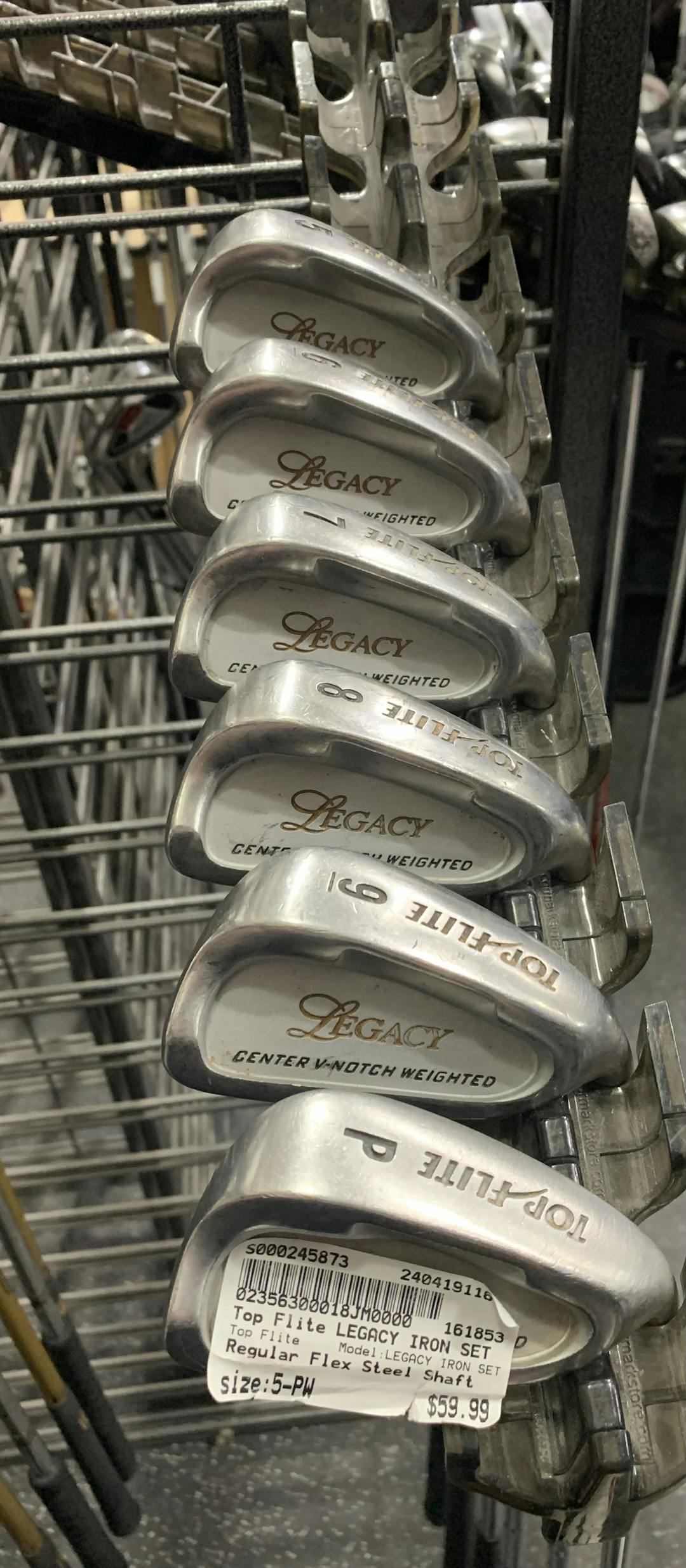 Used Top Flite Legacy Iron Set 5i-pw Regular Flex Steel Shaft Iron Sets ...