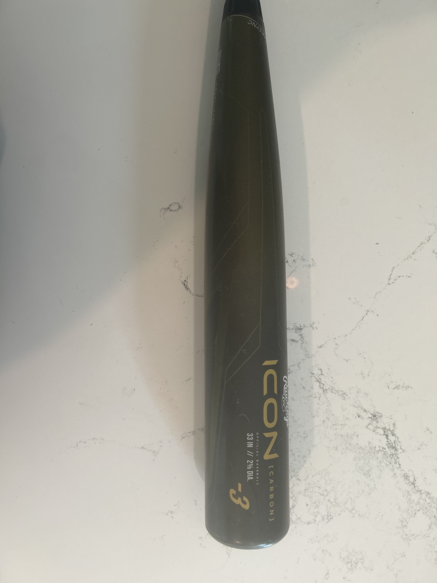 Used 2024 Rawlings BBCOR Certified Composite 30 oz 33" Icon Bat ...