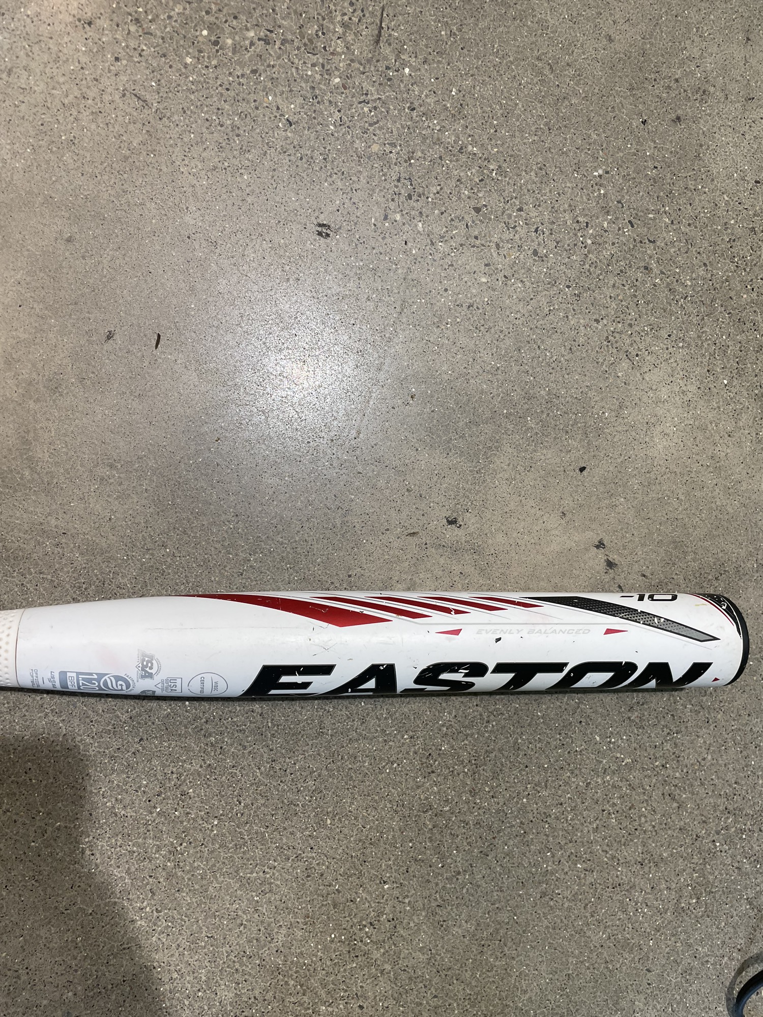 Red Used 2022 Easton Ghost Advanced Bat (-10) Composite 22 oz 32 ...