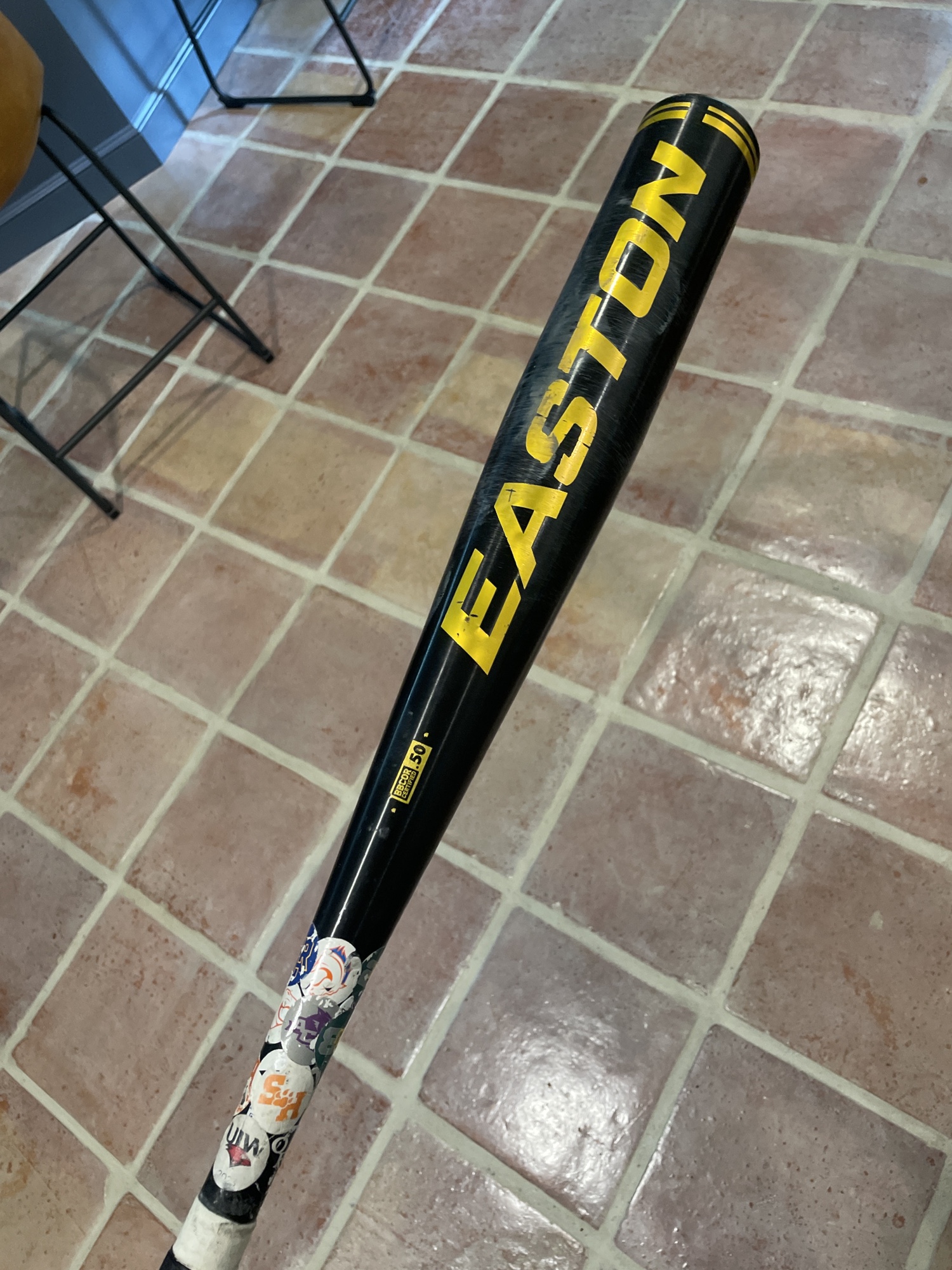 D1 Used 2023 Easton BBCOR Certified Alloy 30 oz 33" Black Magic Bat ...