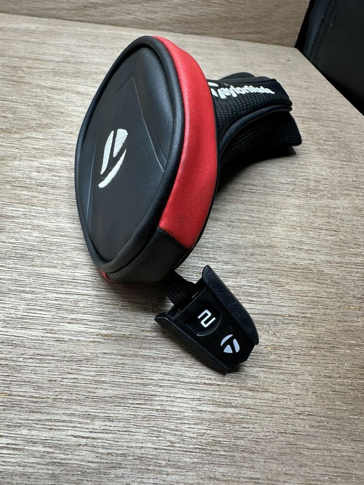 TaylorMade Golf Stealth Black/Red Driver Headcover With Number Tag ...
