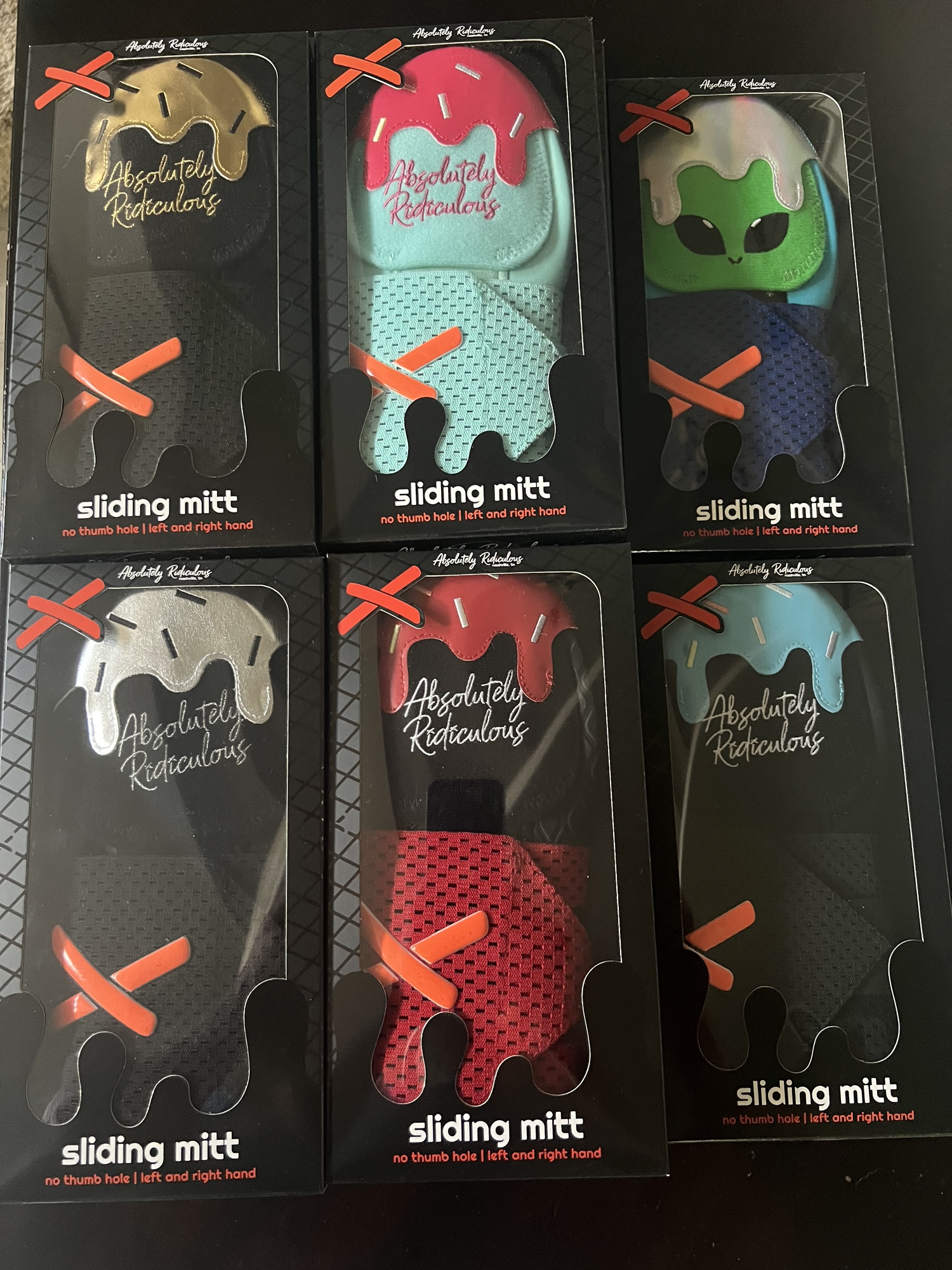 Absolutely Ridiculous Youth Miami Ice Sliding Mitts | SidelineSwap