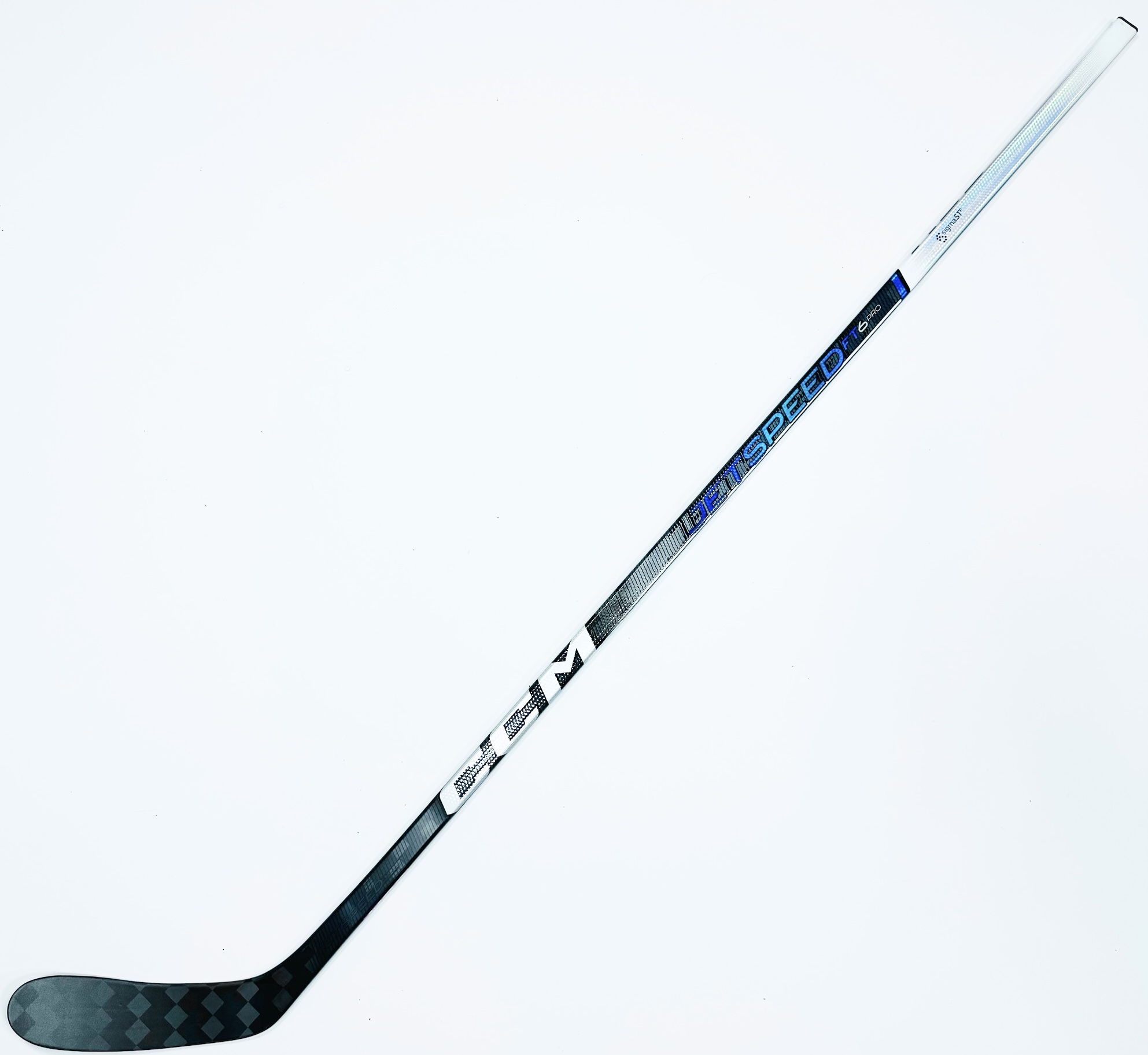 New Custom Blue CCM Jetspeed FT6 Pro Hockey Stick-RH-75 Flex-P28-Grip W ...