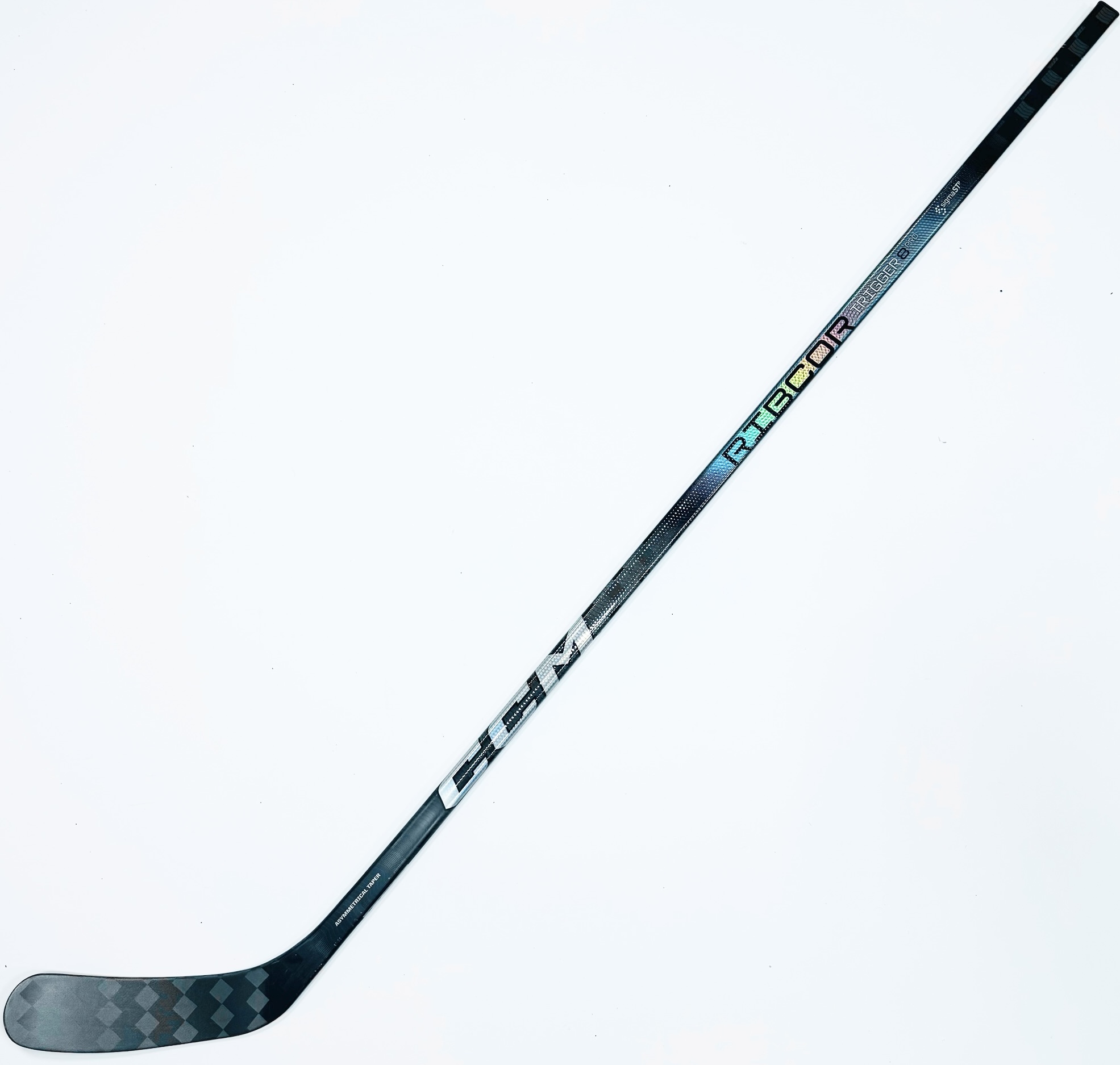New Custom Silver CCM Ribcore Trigger 8 Pro Hockey Stick-RH-75 Flex ...