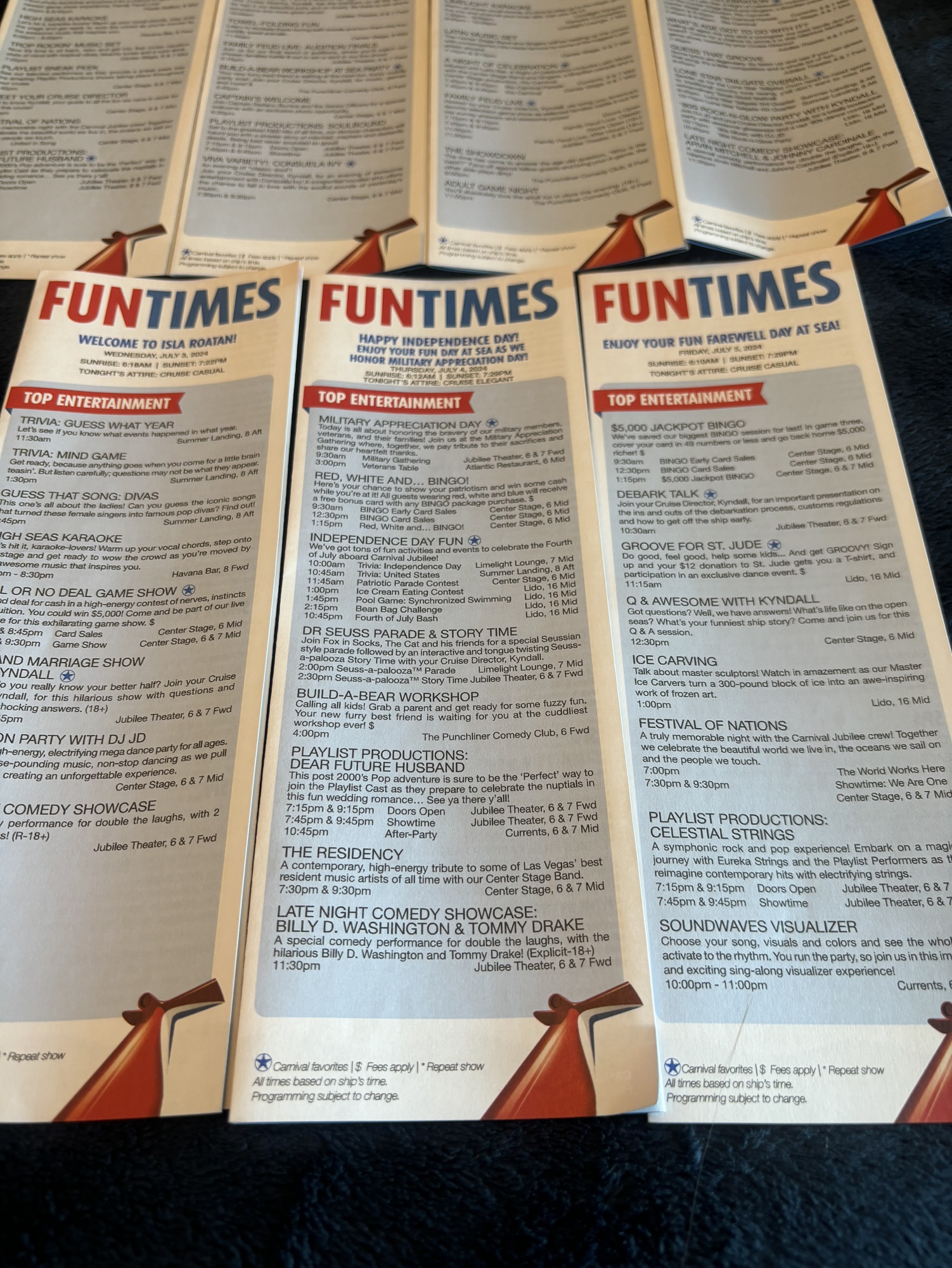 Carnival Cruise Lines Jubilee Fun Times Complete Set | SidelineSwap