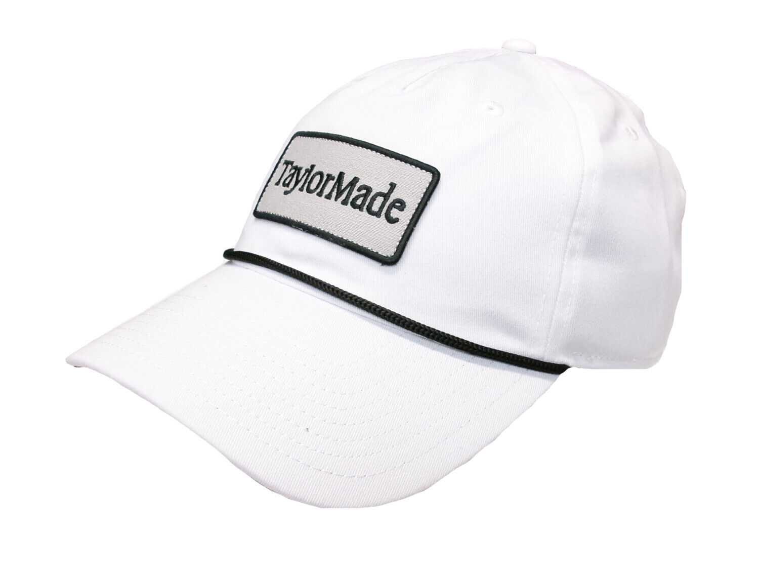 NEW TaylorMade Vintage 5 Panel Rope White Adjustable Snapback Golf Hat ...