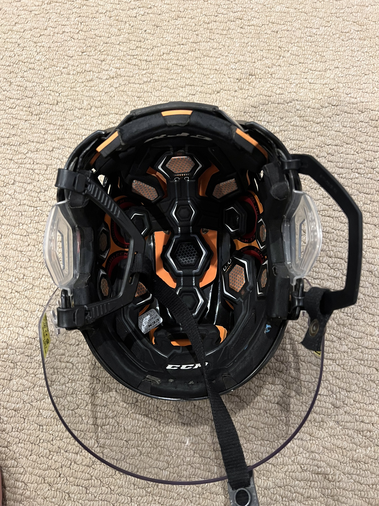 Used Medium CCM Pro Stock Tacks 710 Helmet with CCM Visor | SidelineSwap