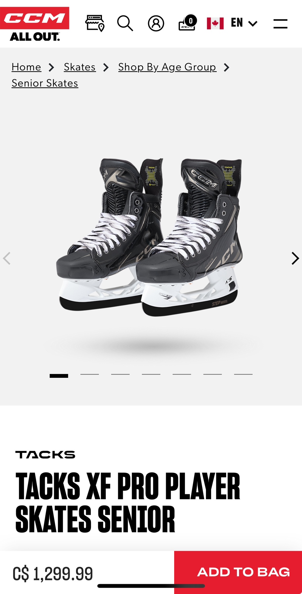 CCM Tacks XF Pro Skate-Size 7 | SidelineSwap