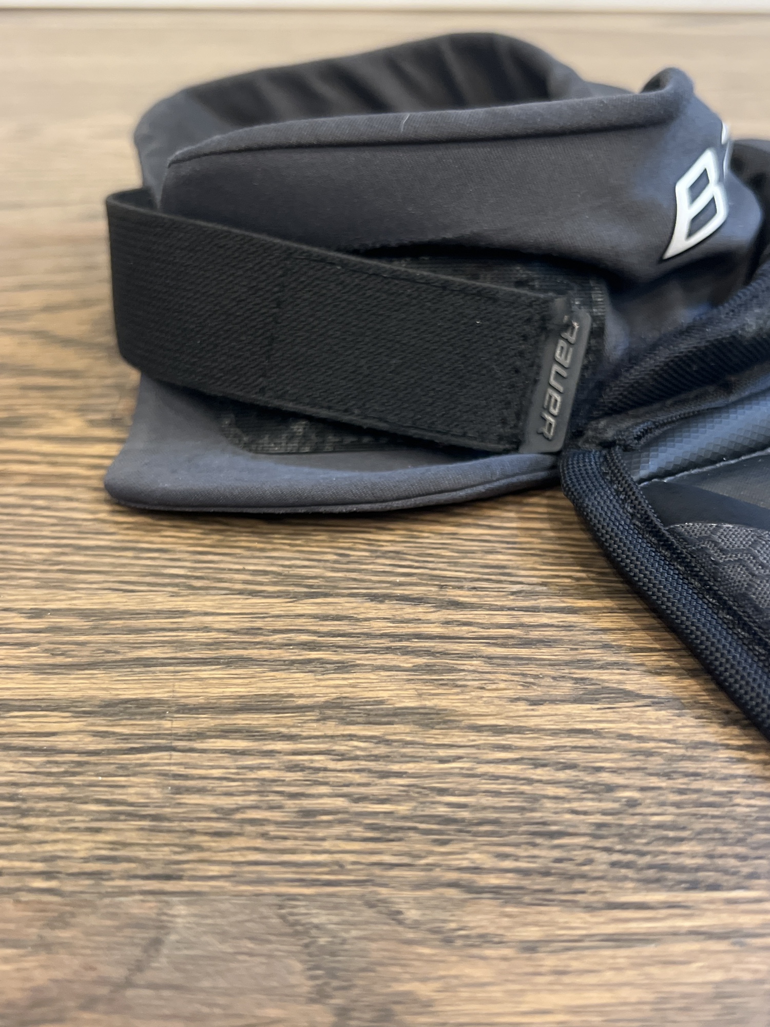 Used Black Junior Bauer Pro Goalie Neck Guard | SidelineSwap