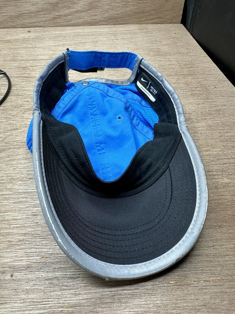 Nike Mens Just Do It Dri-Fit Running Hat Blue Reflective Blue ...