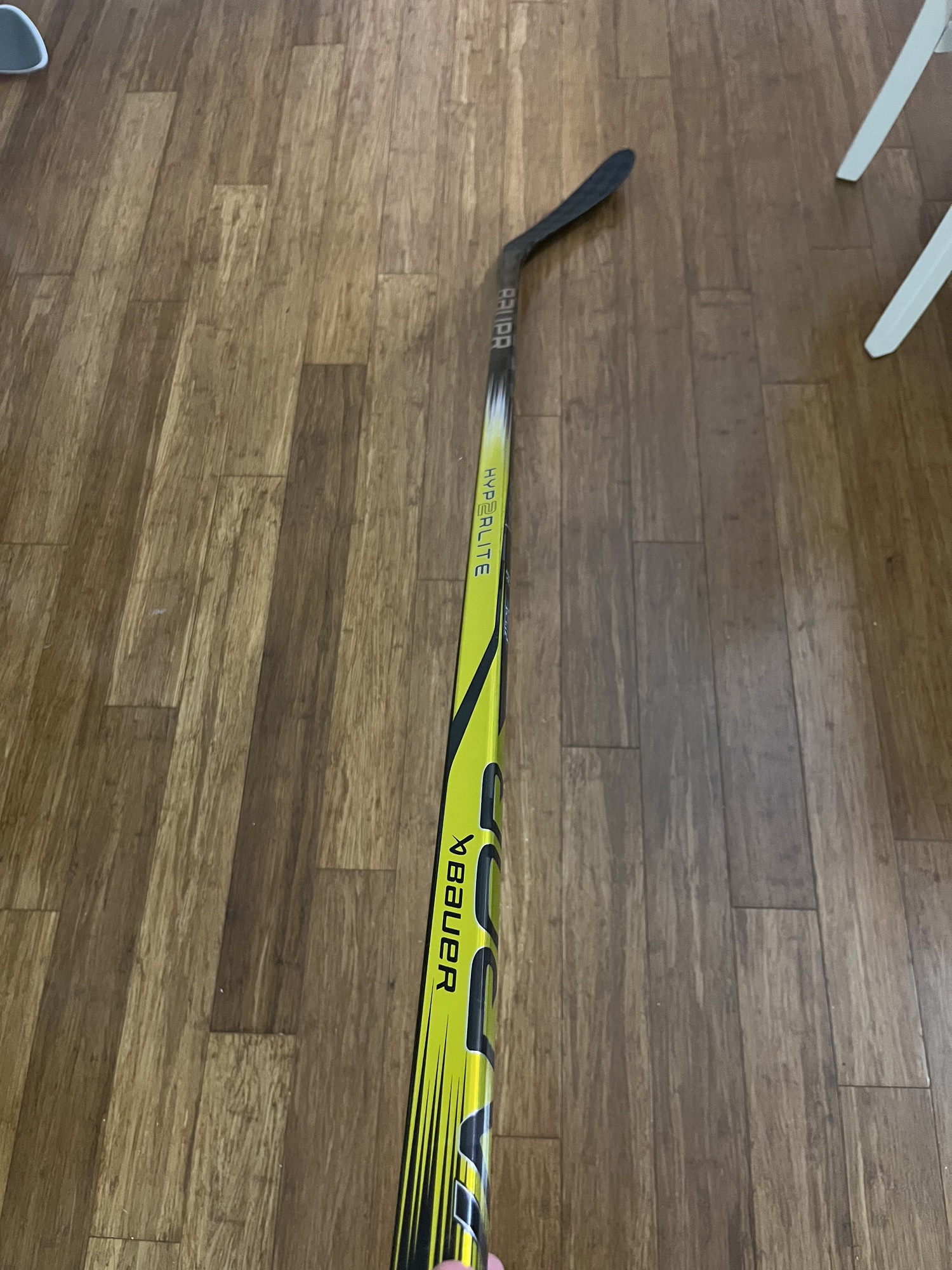 Barley Used Cut Half Inch. - Bauer Hyperlite 2 Custom Yellow Right P28 ...
