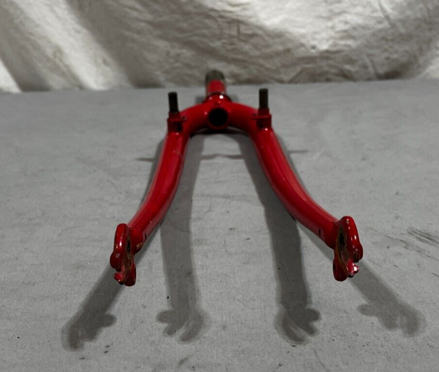 Vintage Red CrMo 700C Touring Bike Fork 145mm 1" Threaded Steerer Tube ...