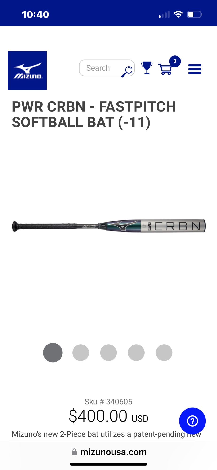 Mizuno CRBN PWR softball bat | SidelineSwap