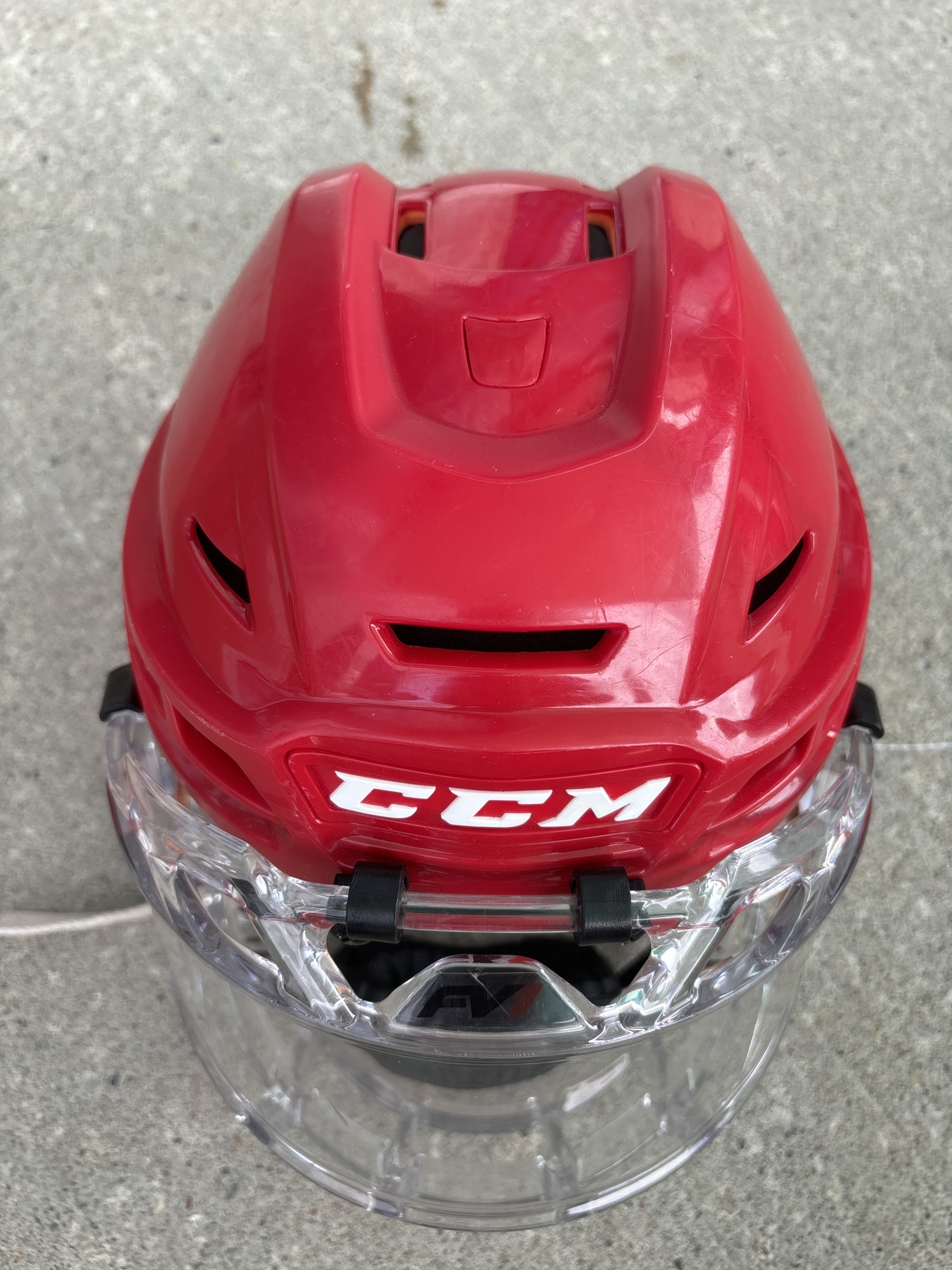 Red Used Small CCM Tacks 710 Helmet | SidelineSwap