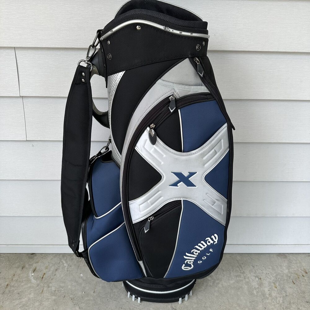 Callaway X Series X18 X20 Staff Cart Golf Bag 10 Way Dividers Blue ...