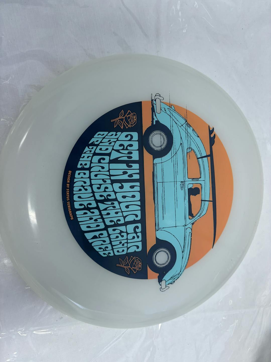 New Funn And Frolic Vw Bug 175g Glow Ultimate Frisbee Disc - Recycled ...