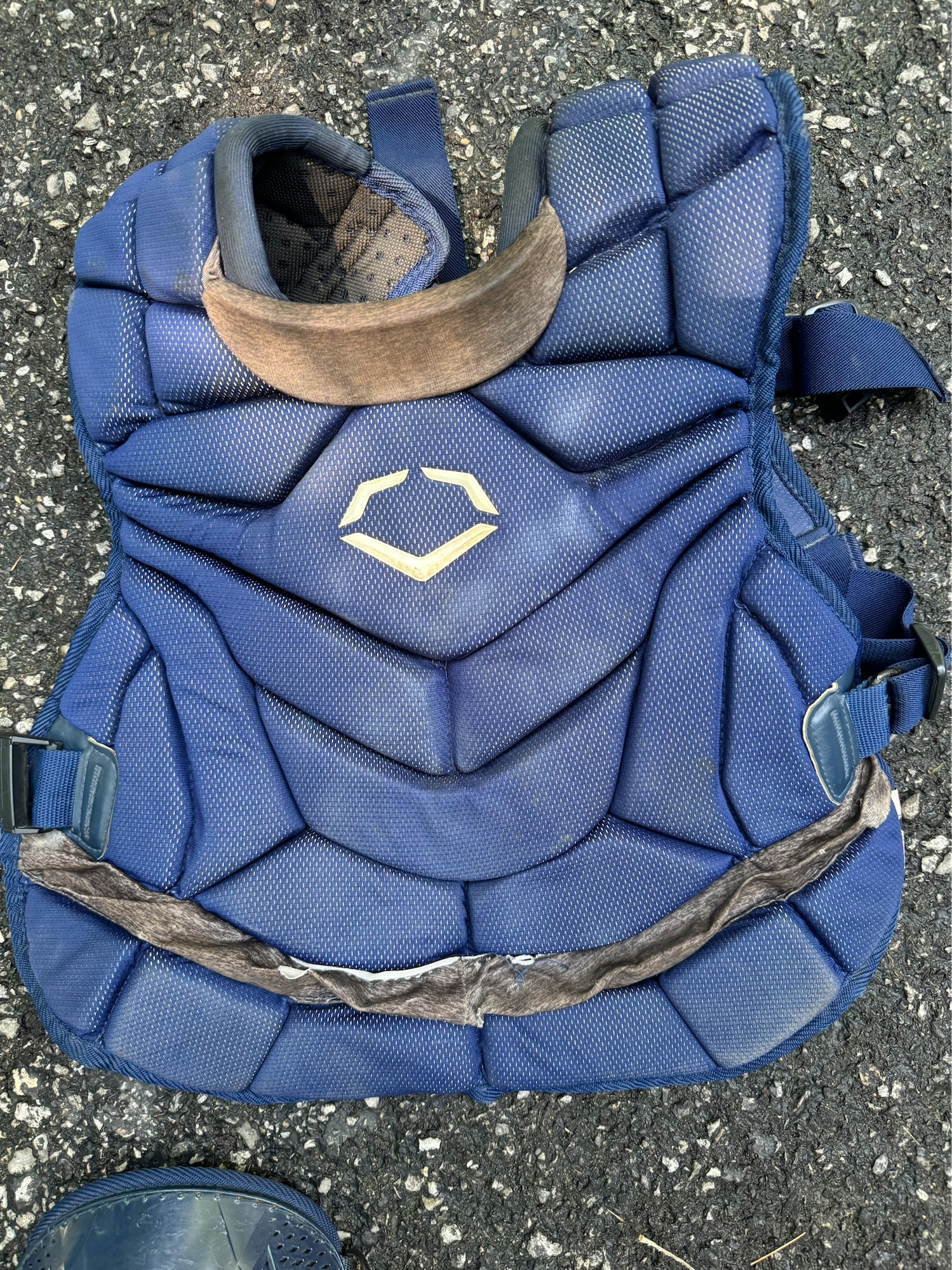 Used Evoshield Pro-SRZ Adult Baseball Catchers Gear Set - Navy Blu ...