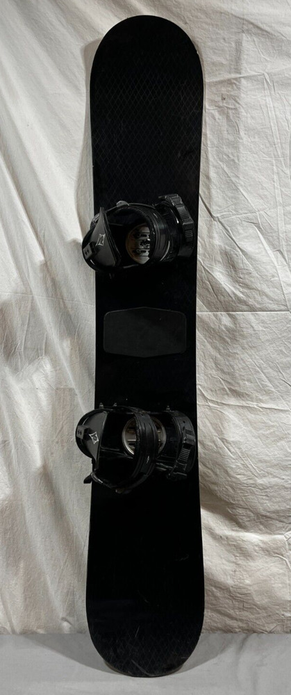 Vintage GNU 160cm Twin-Tip All-Mountain Snowboard K2 Bindings Black ...