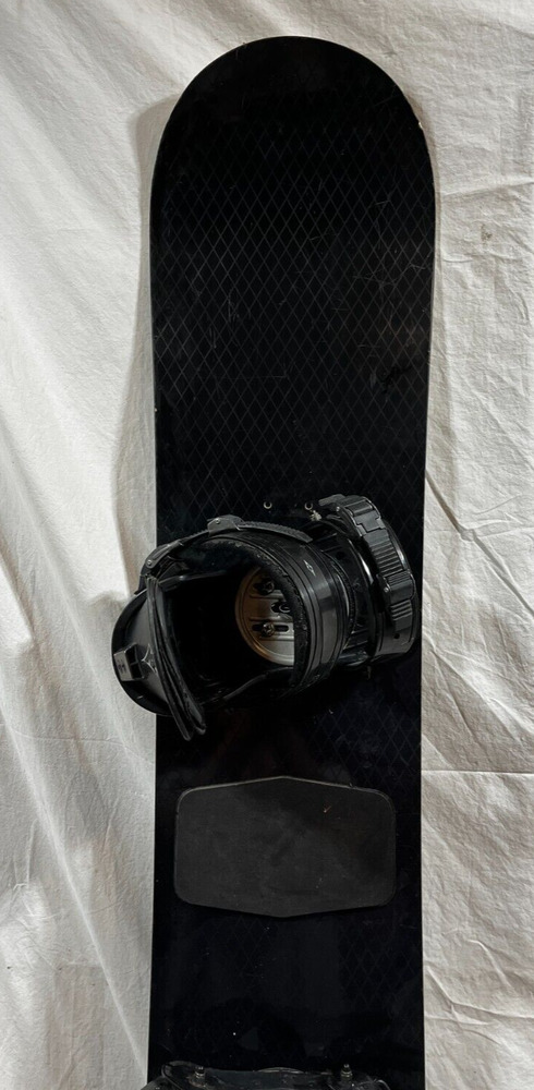 Vintage GNU 160cm Twin-Tip All-Mountain Snowboard K2 Bindings Black ...