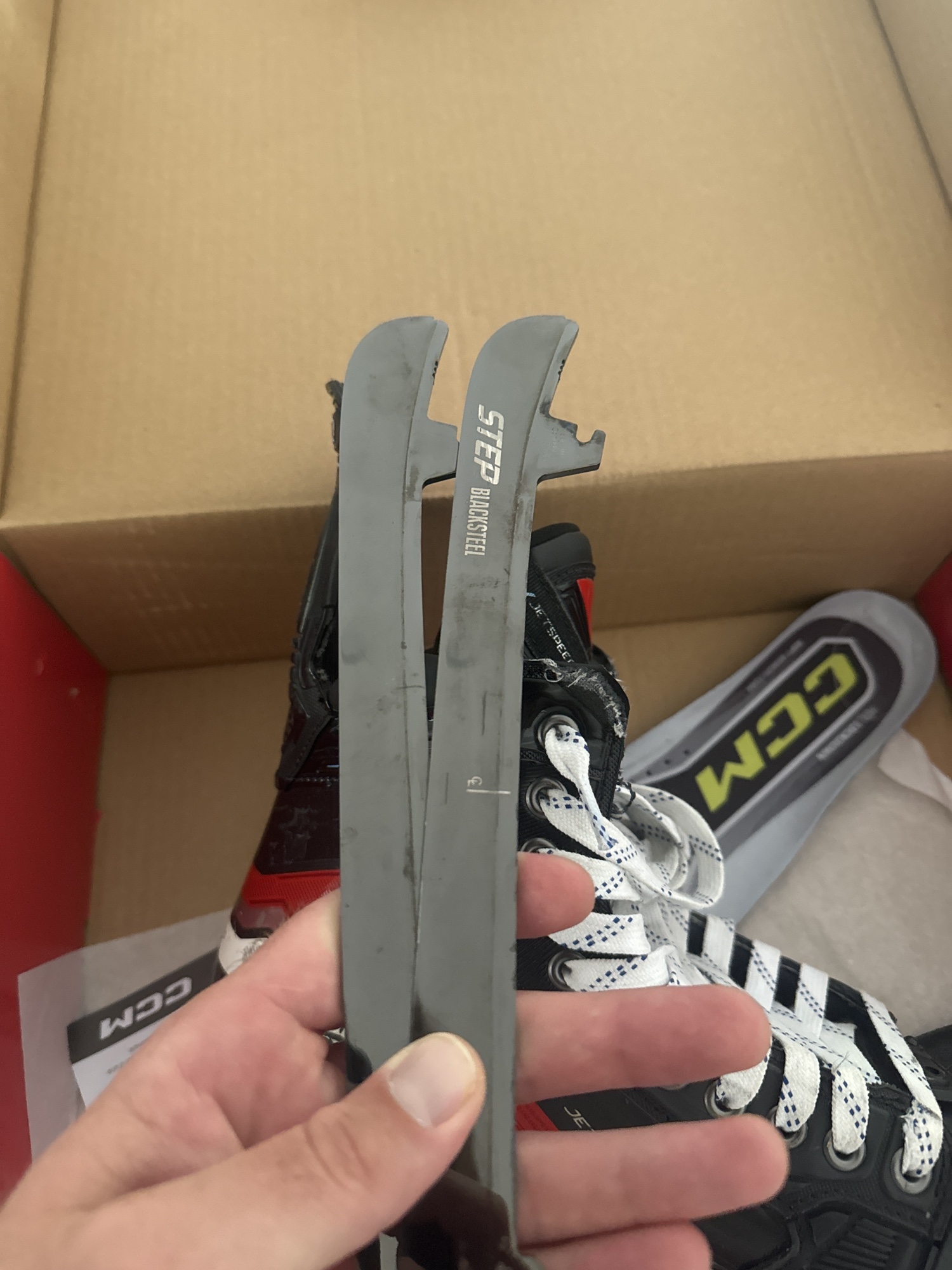 Used Senior CCM Size 9 JetSpeed FT6 Pro Hockey Skates W/ Step Steel ...