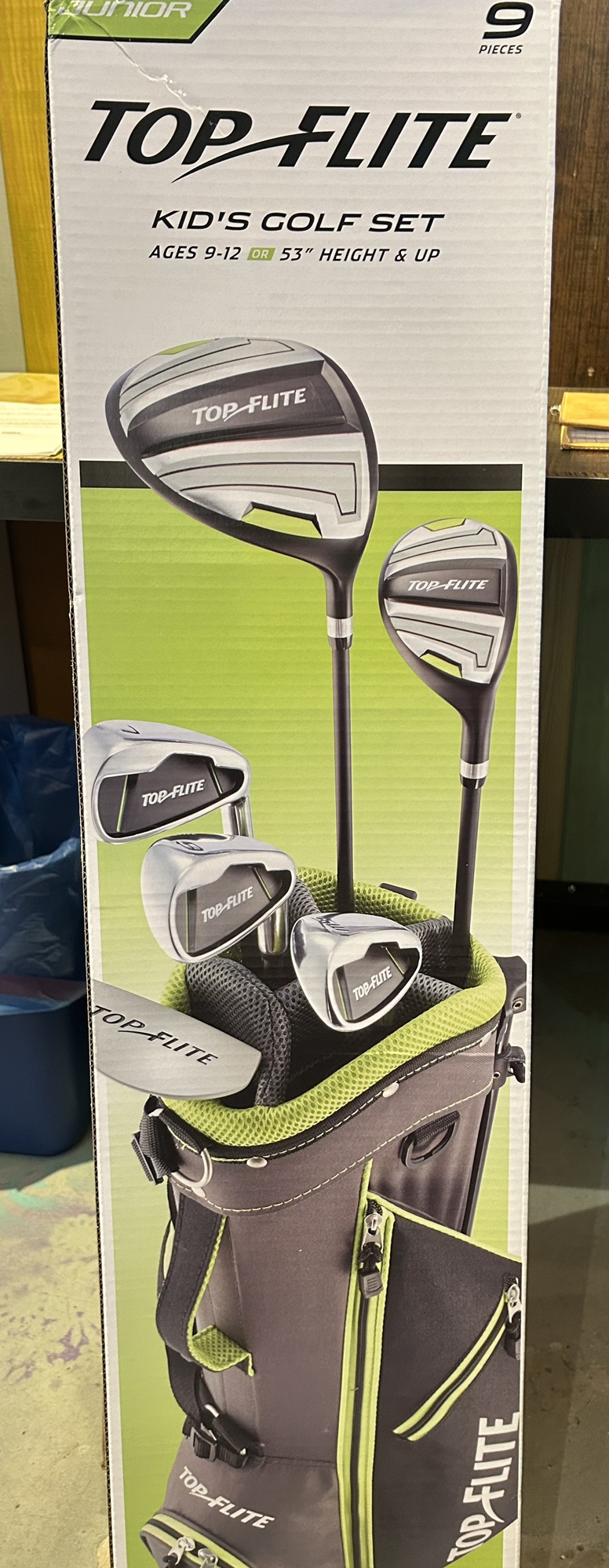 New Junior Top Flite Right Handed 9 Pieces Junior Clubs (Full Set ...