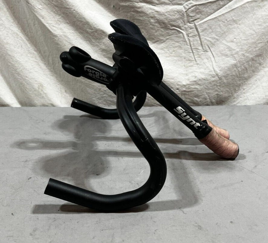 Vintage FRM Web Bar 40cm Drop Bar Syntace Aerobars & 3ttt Forgie 85mm ...