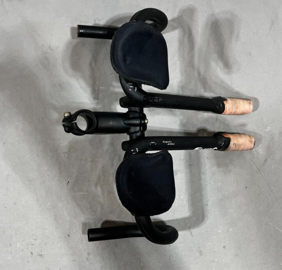 Vintage FRM Web Bar 40cm Drop Bar Syntace Aerobars & 3ttt Forgie 85mm ...