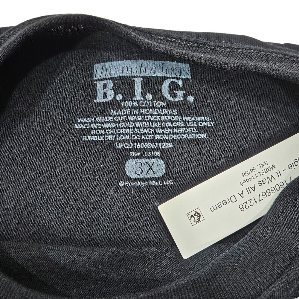 Notorious BIG Men's Biggie Tee - It Was All A Dream Biggie Graphic ...