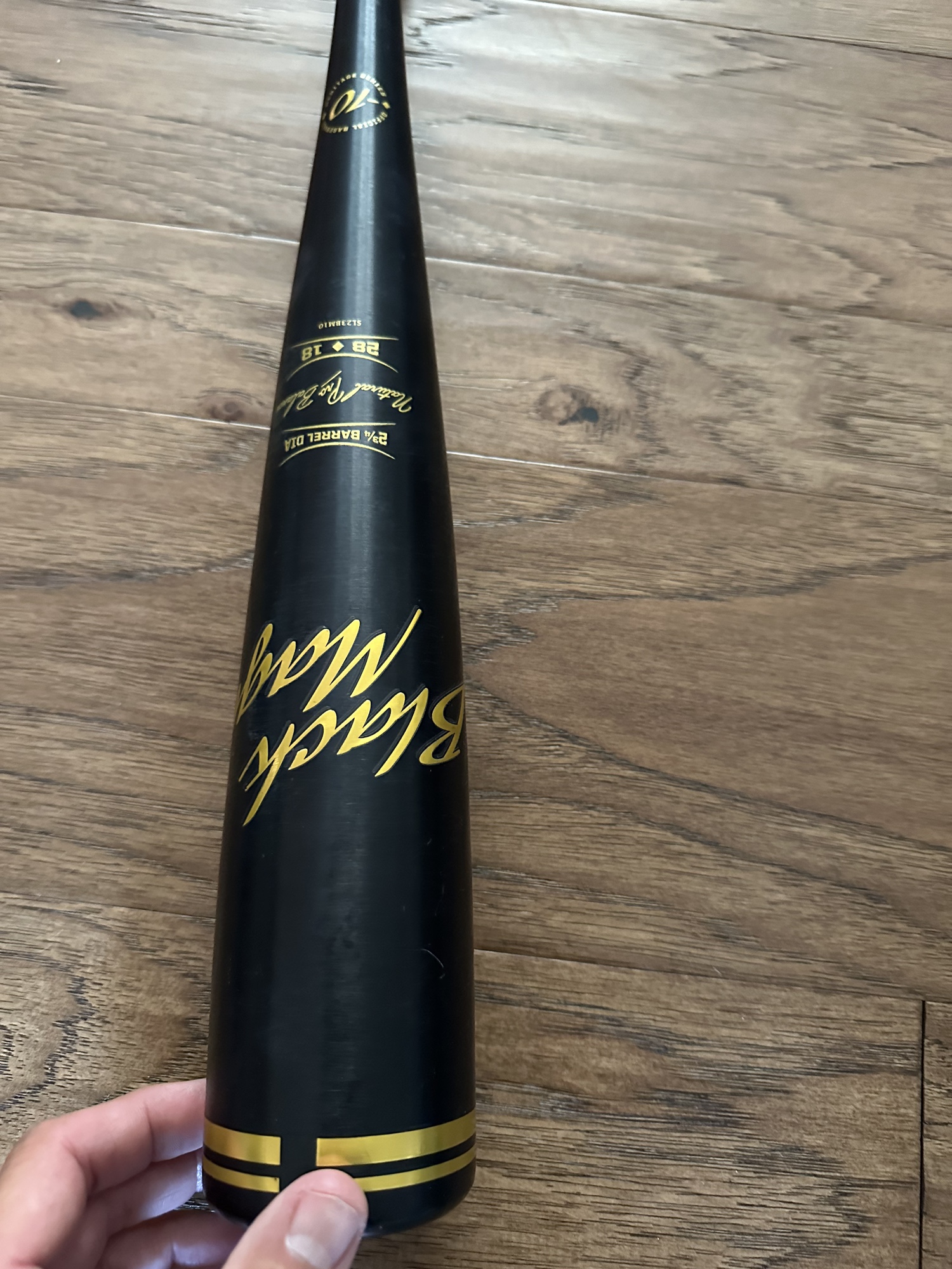 Lightly Used Easton USSSA Certified Alloy 18 oz 28" Black Magic Bat ...