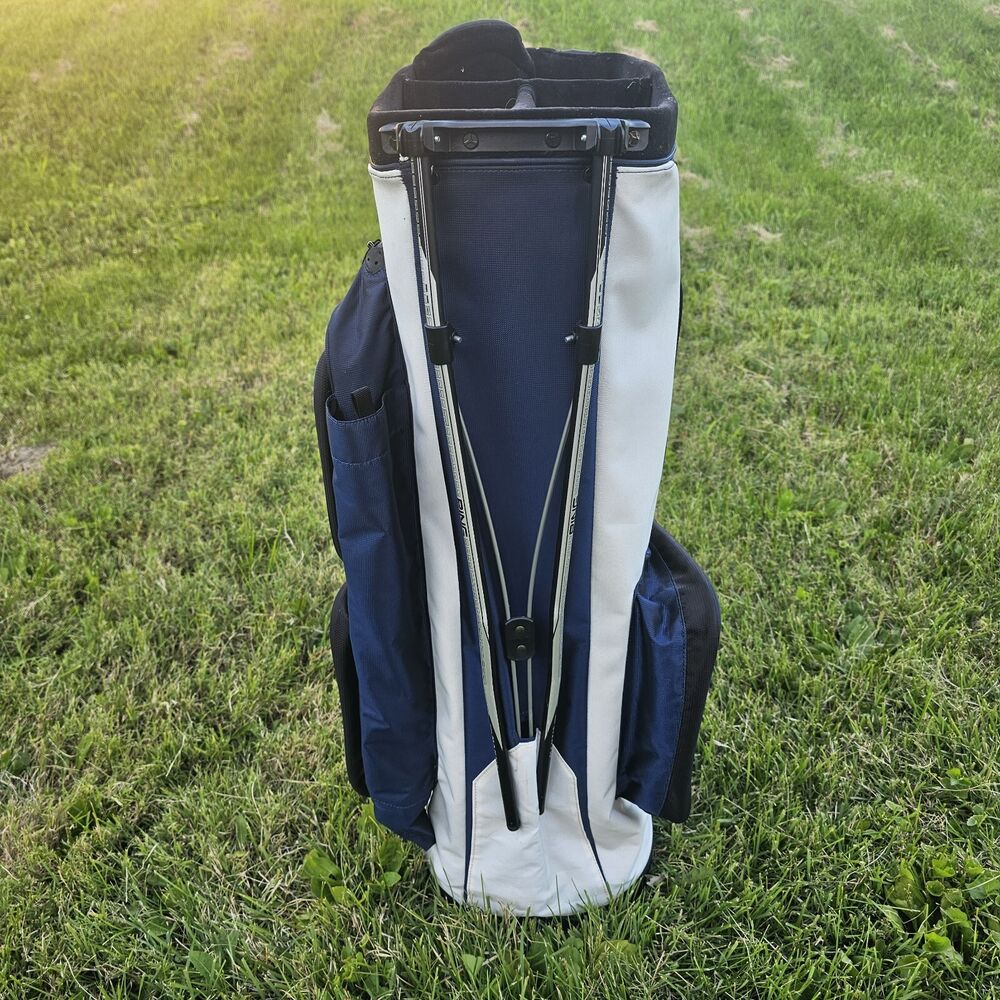 Ping Latitude Golf Stand Bag Blue & White 6 Way Divider Dual Straps ...