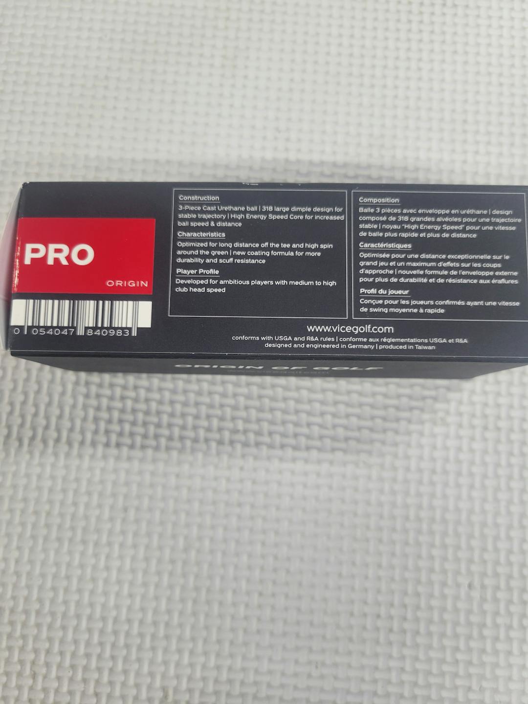 Used Vice Origin 3 Ball Sleeve Golf Balls | SidelineSwap