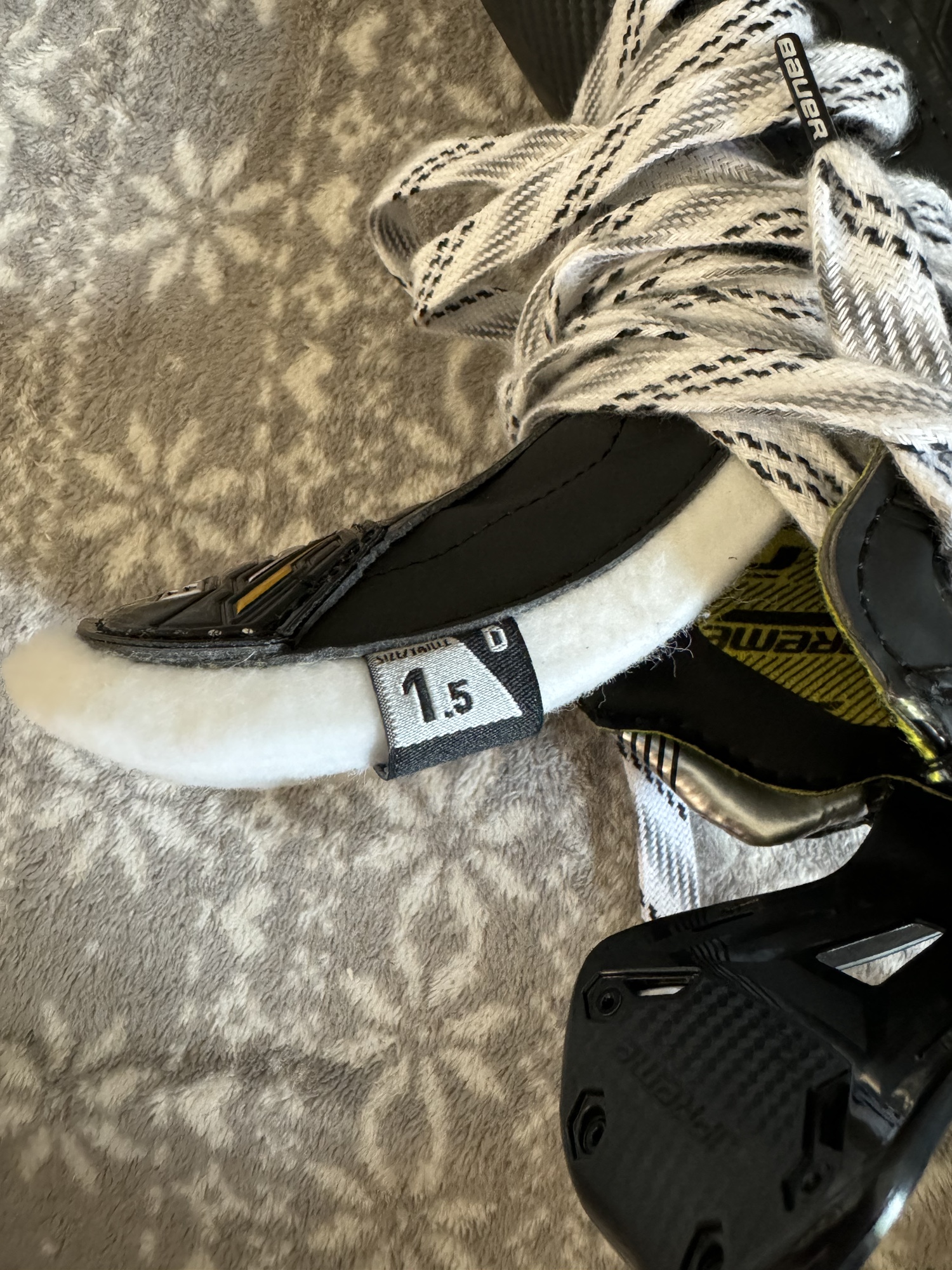 New Junior Bauer Supreme M5 Pro Hockey Skates Size 1.5 D | SidelineSwap