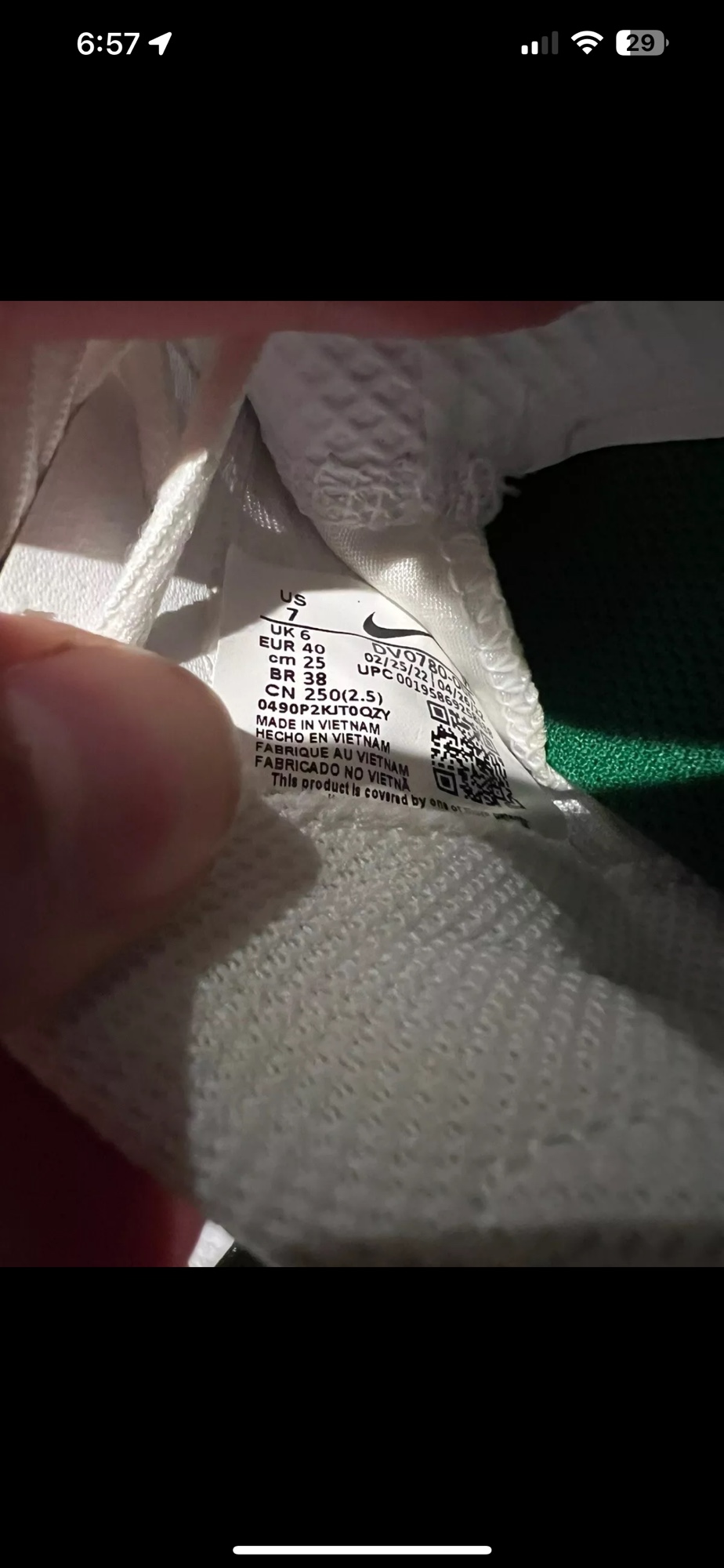 Size 7 Nike Vapor Edge Speed 350 ‘Black Pine Green’ Football Cleats ...