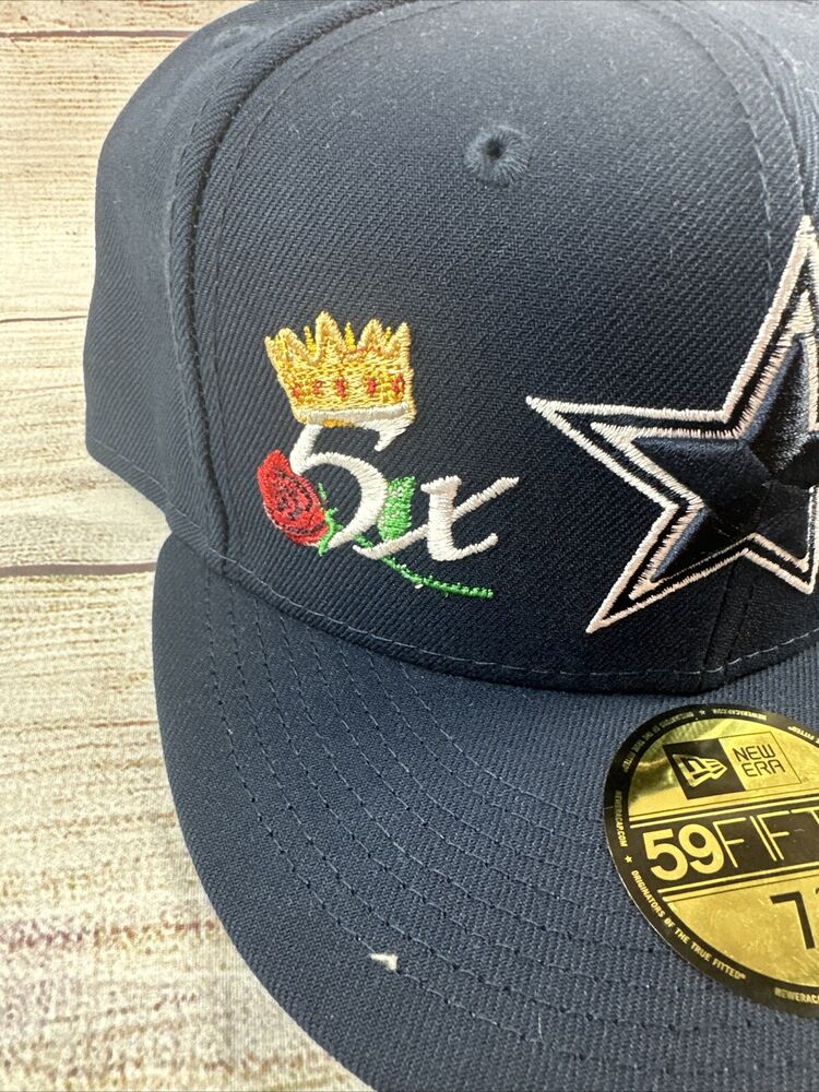 NFL Dallas Cowboys 5x Crown Super Bowl Champs 59FIFTY New Era Fitted 7 ...