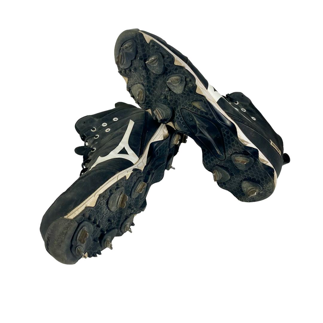 Used Mizuno 9 Spike Metal Baseball And Softball Cleats Mens 10.5 ...