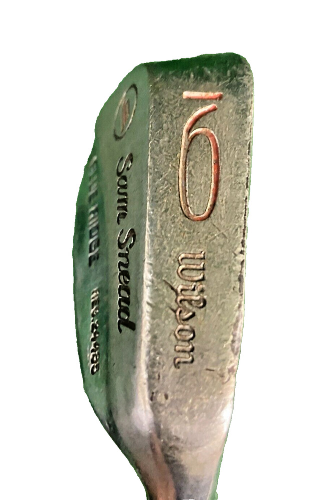 Sam Snead Blue Ridge 9 Iron Hat Stamp Stiff Steel Leather Grip 35.25 ...