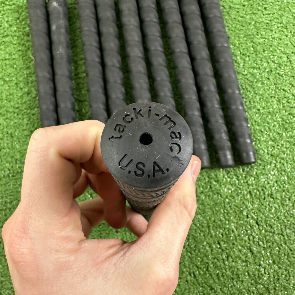 Lot of 10 Tacki Mac USA Golf Grips Standard Size Black | SidelineSwap