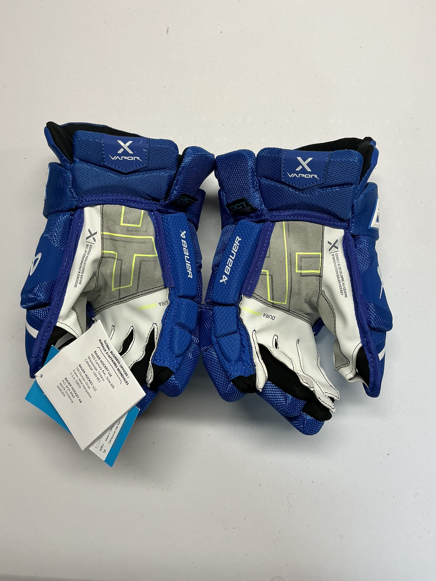 Bauer Vapor Hyperlite Pro Team Gloves 14” Light Blue | SidelineSwap