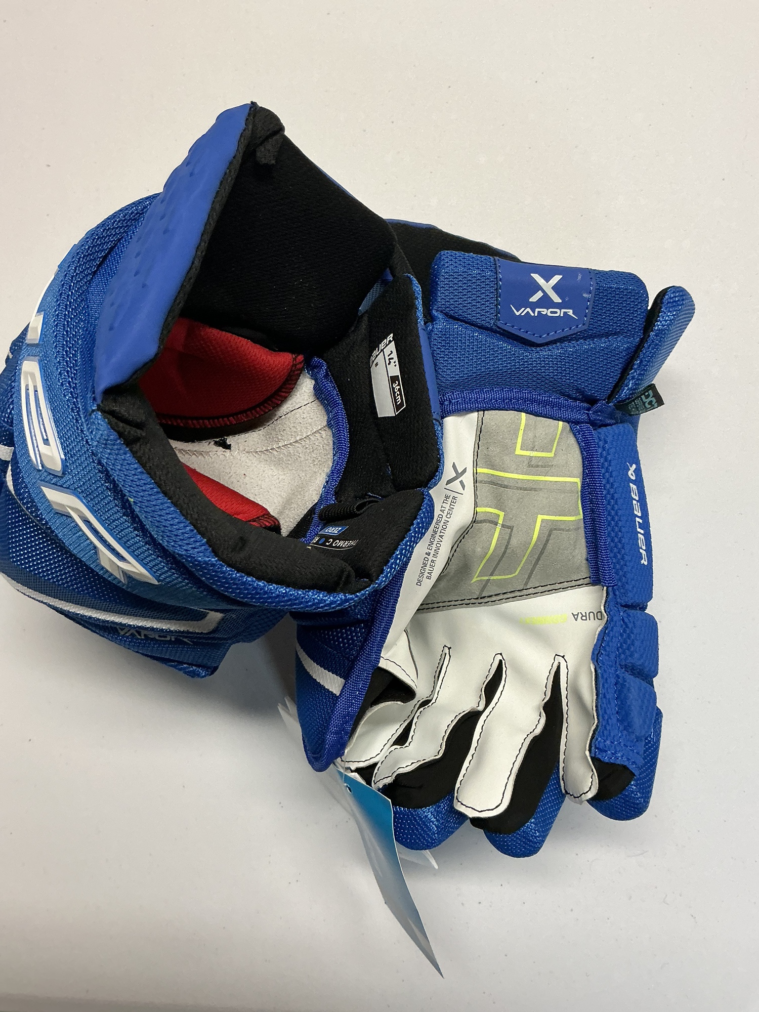 Bauer Vapor Hyperlite Pro Team Gloves 14” Light Blue | SidelineSwap