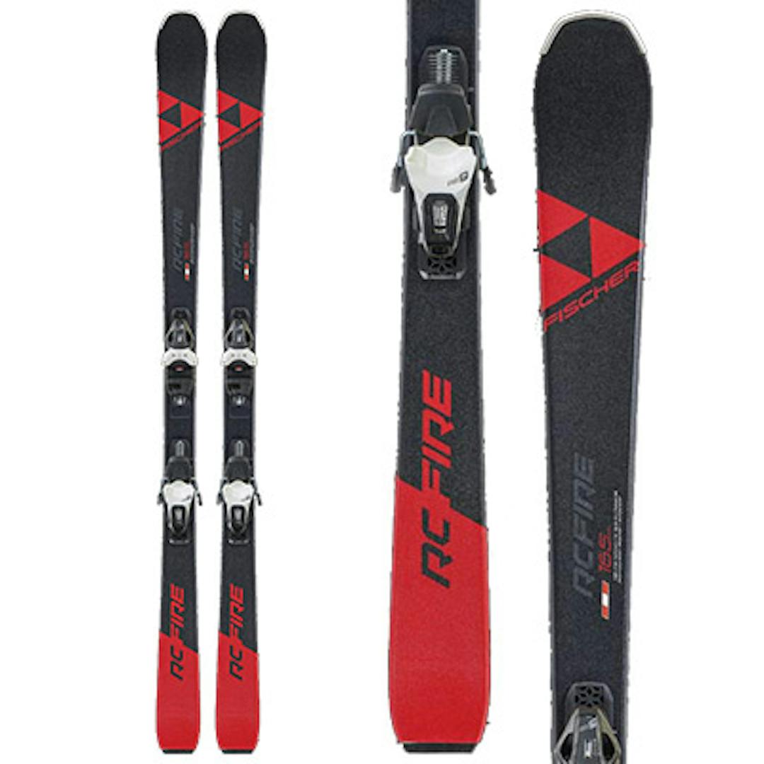 Fischer Mens Rc Fire Slr Pro Downhill Ski Mens Combo 155 Cm | SidelineSwap