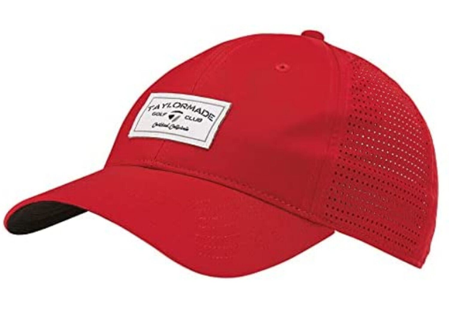 NEW TaylorMade Performance Lite Patch Red Adjustable Golf Hat/Cap ...