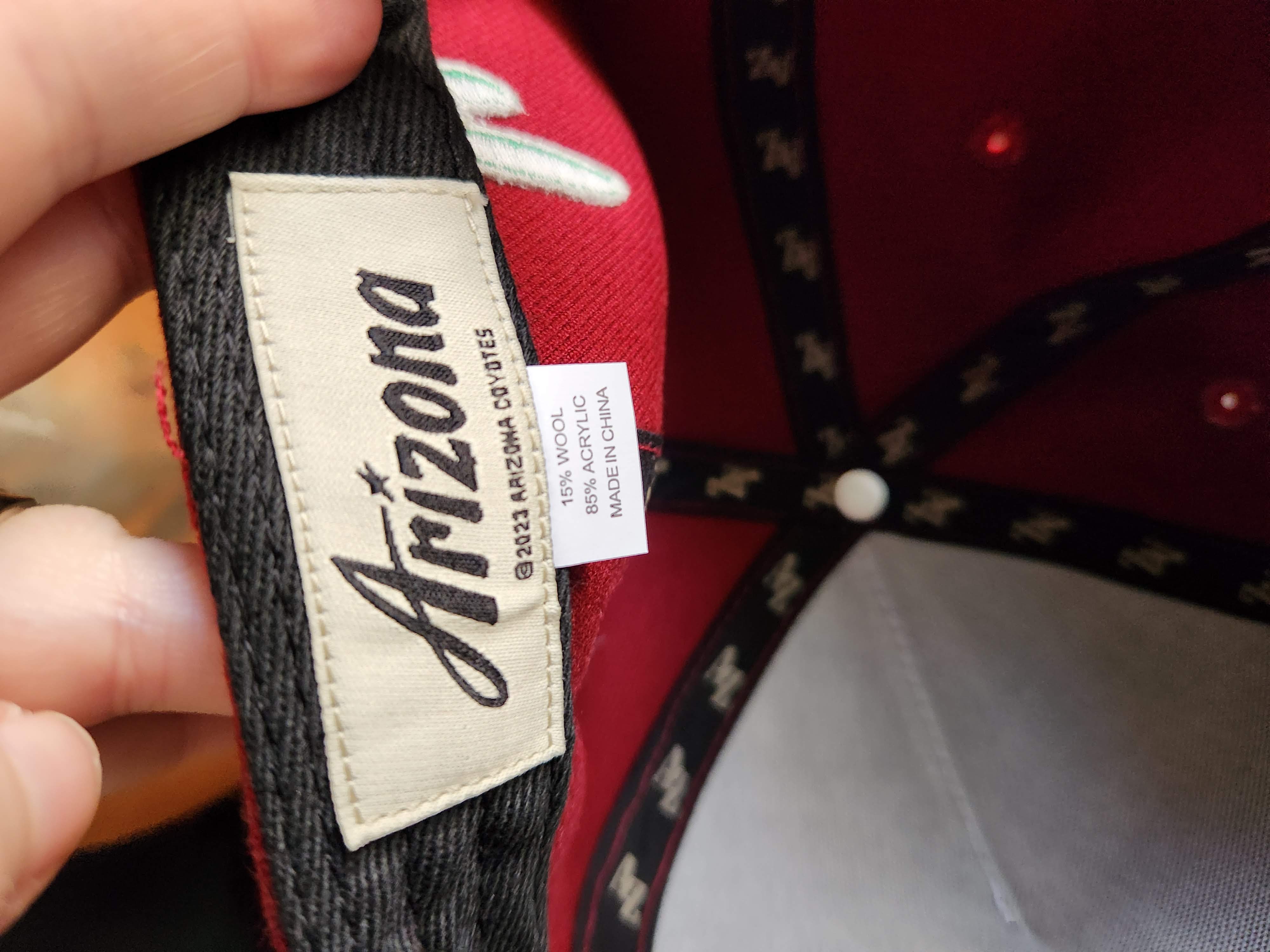 Arizona Coyotes Garnet AZ Desert Adjustable Hat NEW Acrylic/Wool ...