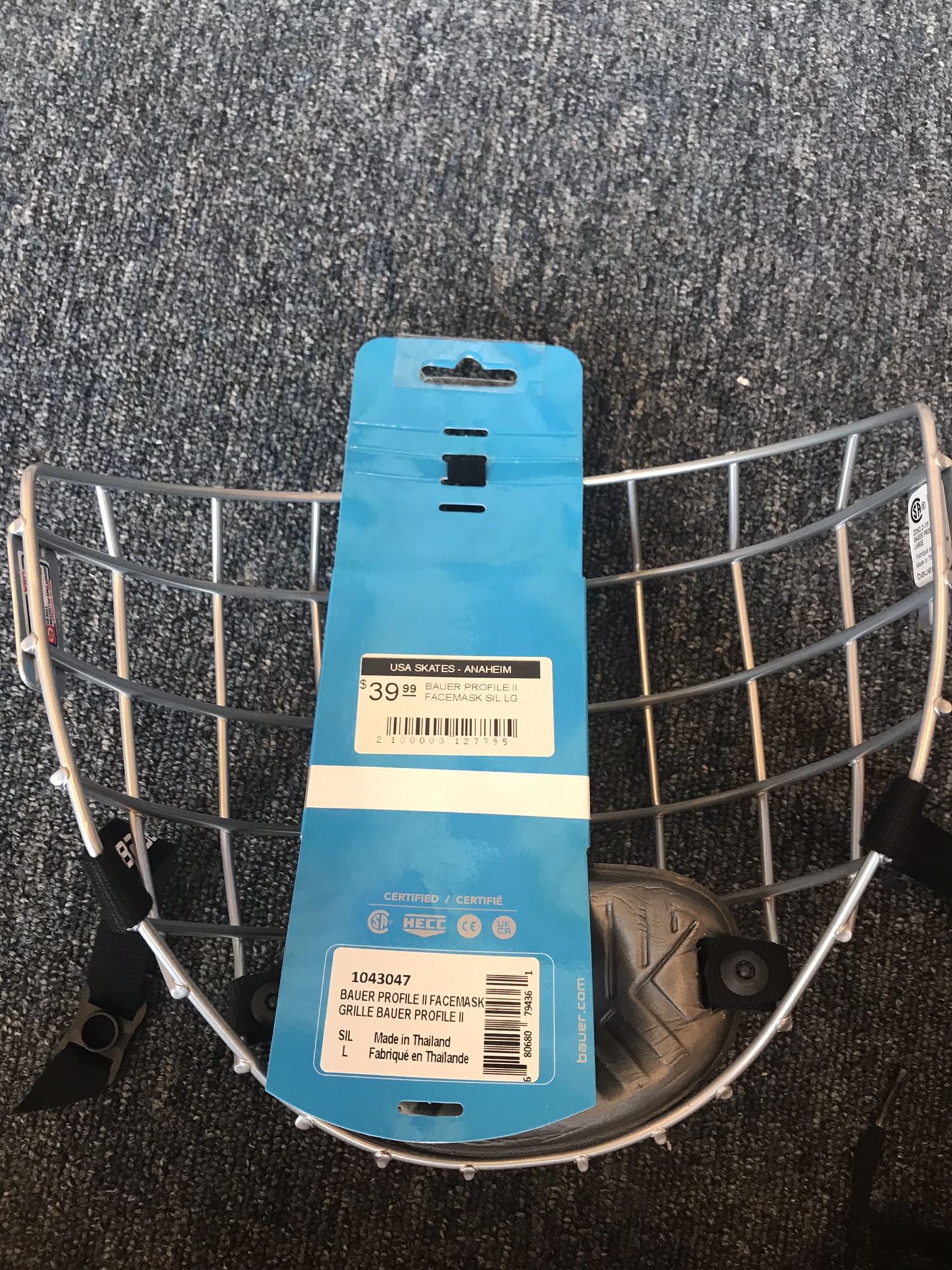 New Large Bauer Full Cage Profile II Facemask | SidelineSwap