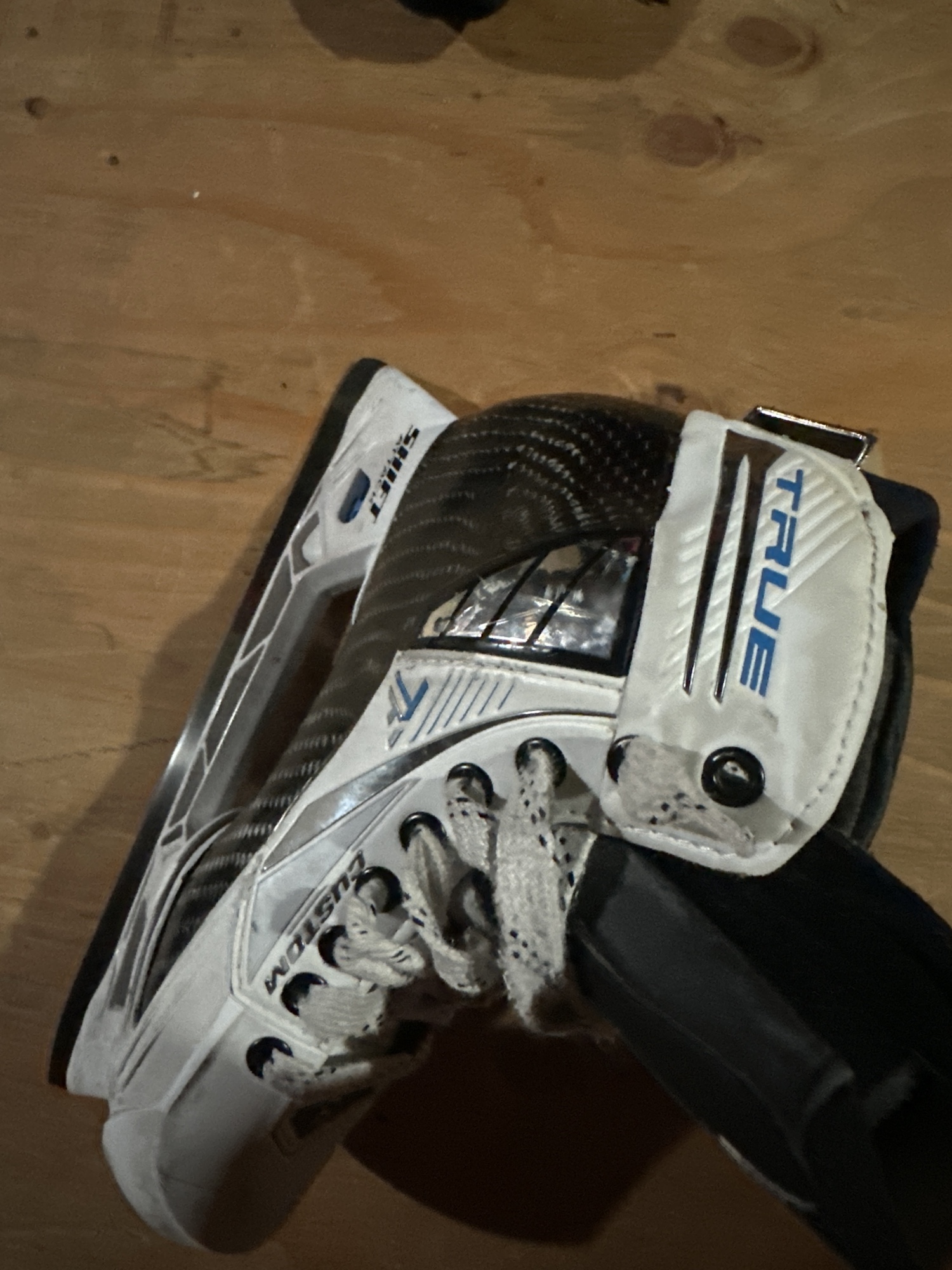 Used Intermediate True Pro Stock Pro Custom Hockey Skates | SidelineSwap