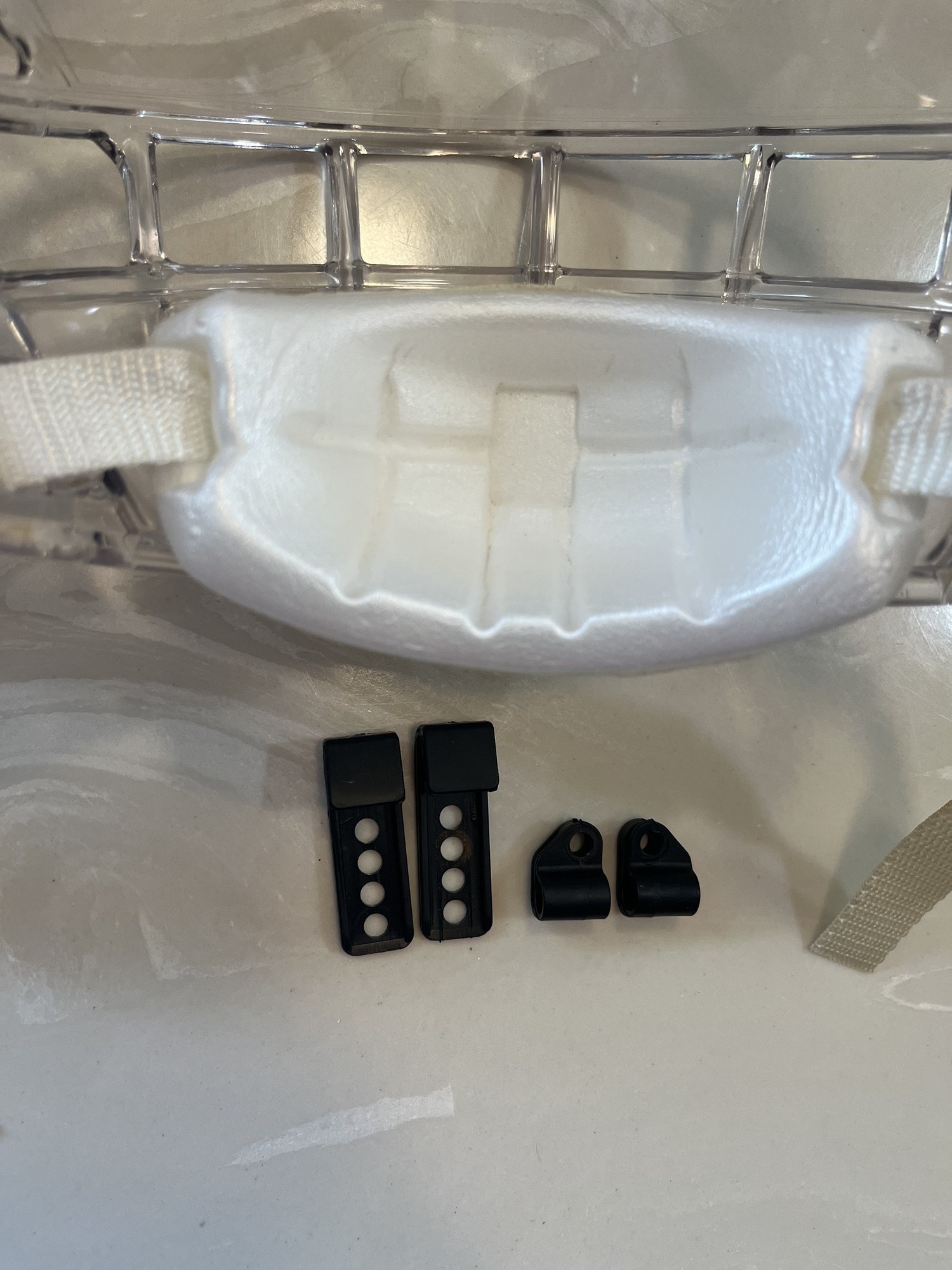 Hockey Helmet Bubble Combo Cage Itech Full Cage Concept II Visor ...